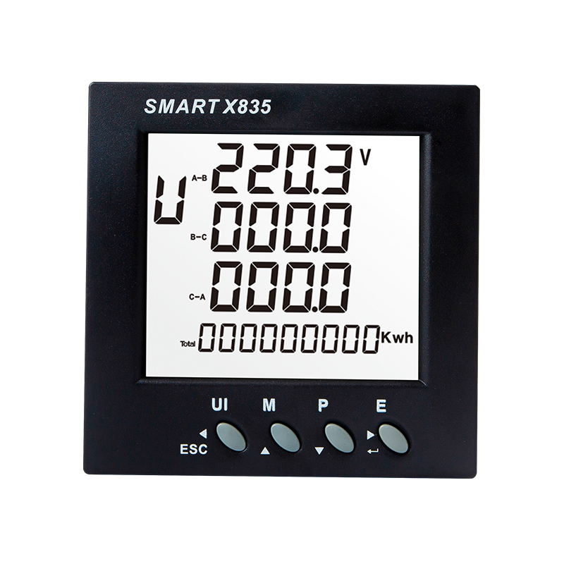 Smart X835 RS485 Modbus Panel Type 96x96 Multi-function Power Analyzer ...