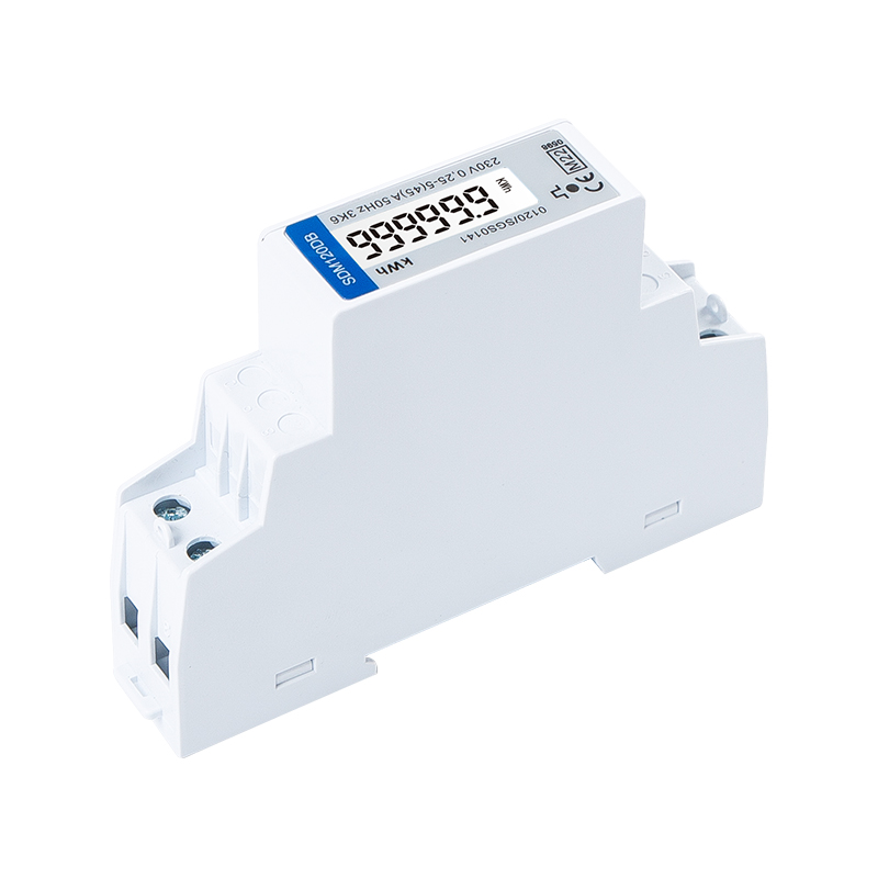 SDM120DB Backlit LCD Display Din Rail Single Phase MID Energy Meter ...