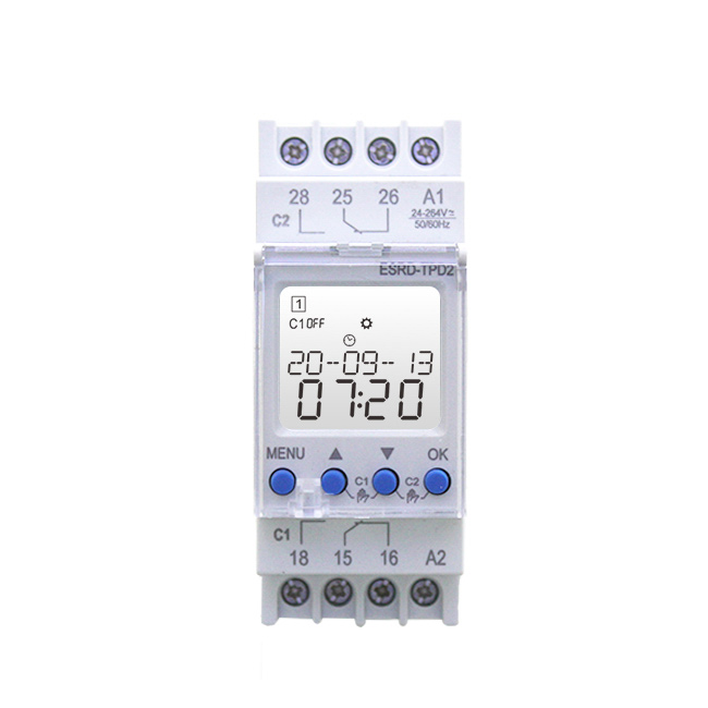 ESRD-TPD2 Pulse Program Double Channels Digital Weekly Time Switch ...