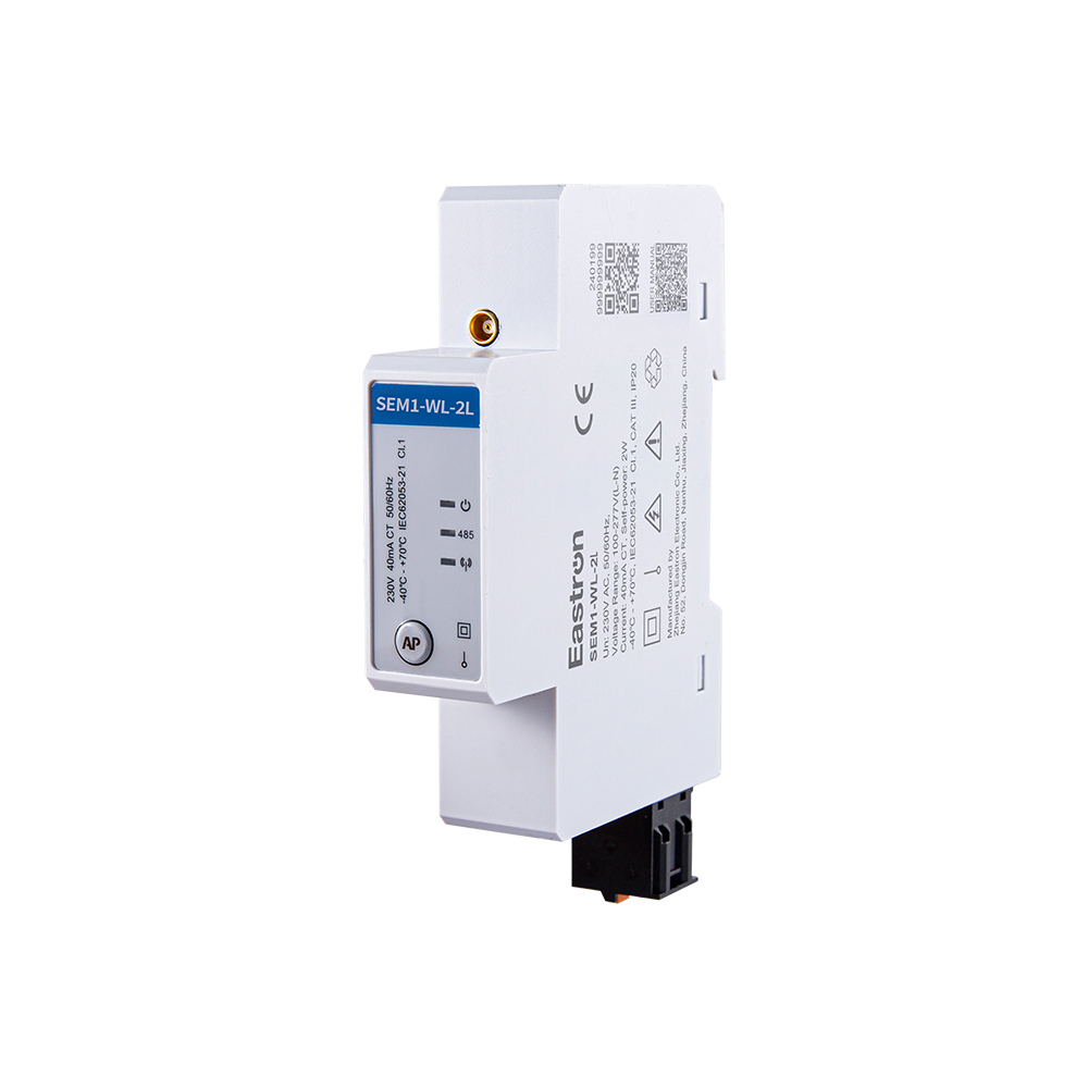 SEM1-WL-2L CT Connection Dual-channel Single Phase Din Rail Wifi Energy ...